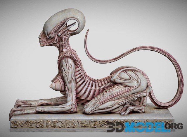 3d Model Alien Belly Burster D Figure