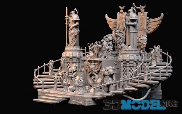 3D Model – Warhammer 40k Diorama