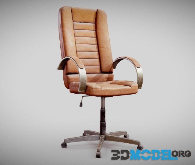 3D Model – Computer leather chair
