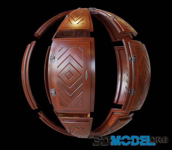 PBR Texture – Door Wood 001 4K