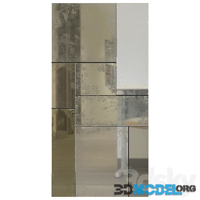 3D Model – Mirror Random Mirror by Julian Chichester (vintage style)