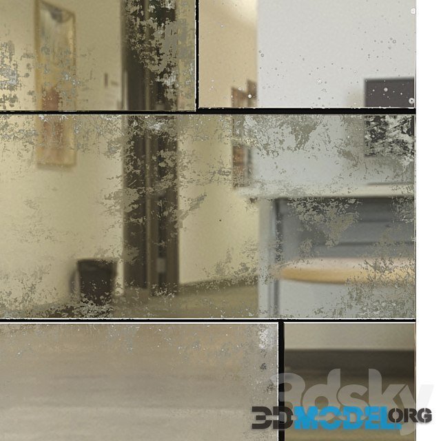 3D Model – Mirror Random Mirror by Julian Chichester (vintage style)