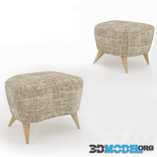 3D Model – Barrel Footstool