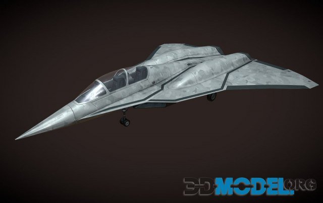 3D Model – SCAF Fighter jet PBR