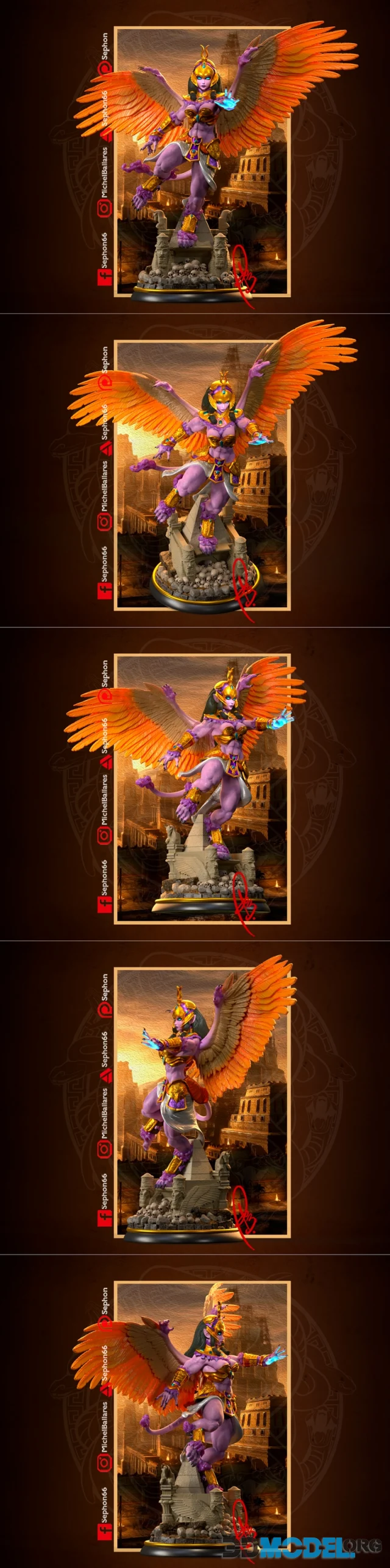 3D Model – Sphinx – Printable