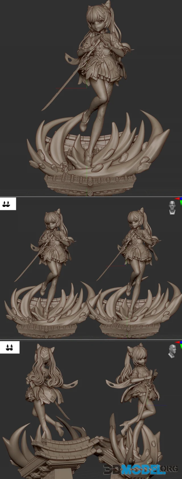 3D Model – Keqing – Printable