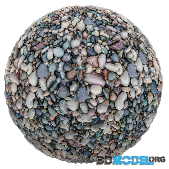 PBR Texture – Colorful pebbles