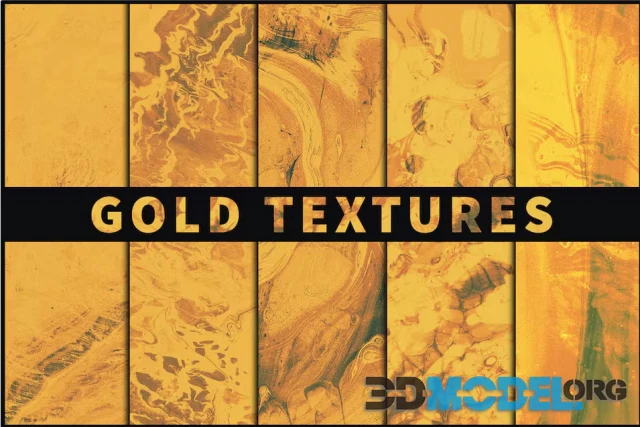2D Graphics – Abstract Gold Textures