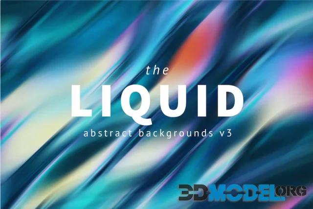 2D Graphics – Abstract Liquid Backgrounds Vol. 03