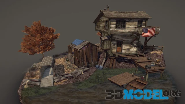 3D Model – Dae Diorama PBR