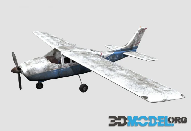 3D Model – Destroyed plane PBR