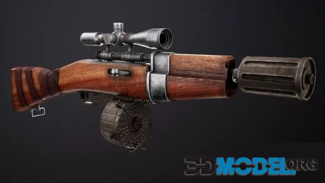 3D Model – Rifle Gun PBR