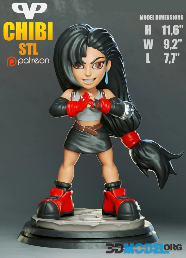 3D Model – Tifa Lockhart Chibi