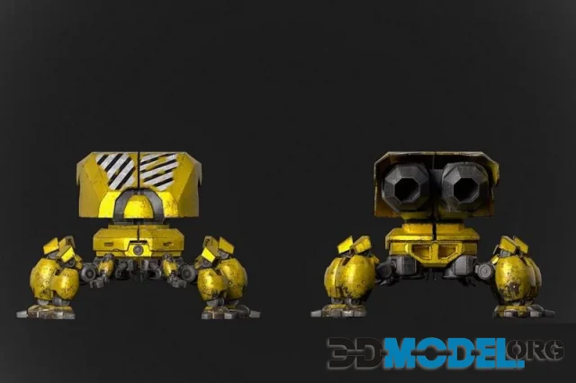 3D Model – WAR ROBOT PBR