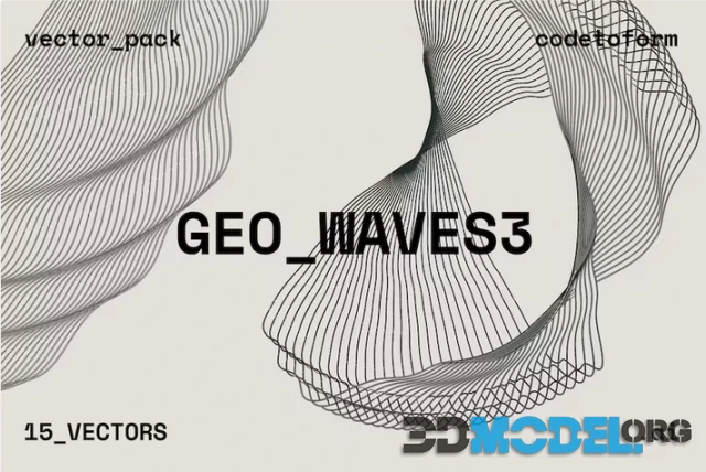 2D Graphics – Geometric Waves Collection 3