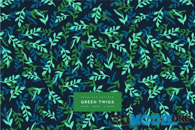 2D Graphics – Green Twigs