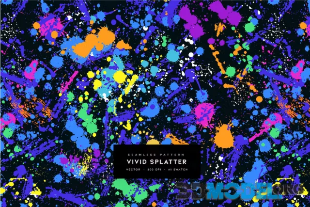 2D Graphics – Vivid Splatter