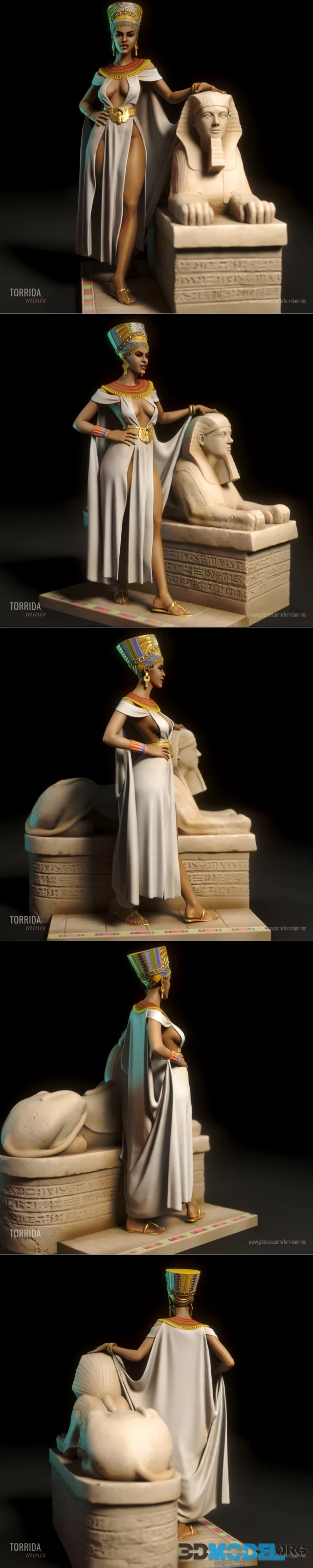 3D Model – Nefertiti - Torrida Minis – Printable