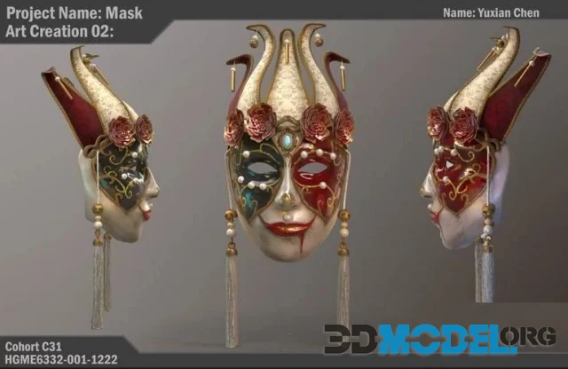 3D Model – Mask (PBR)