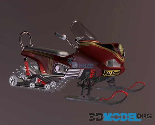 3D Model – Snowmobile (PBR)