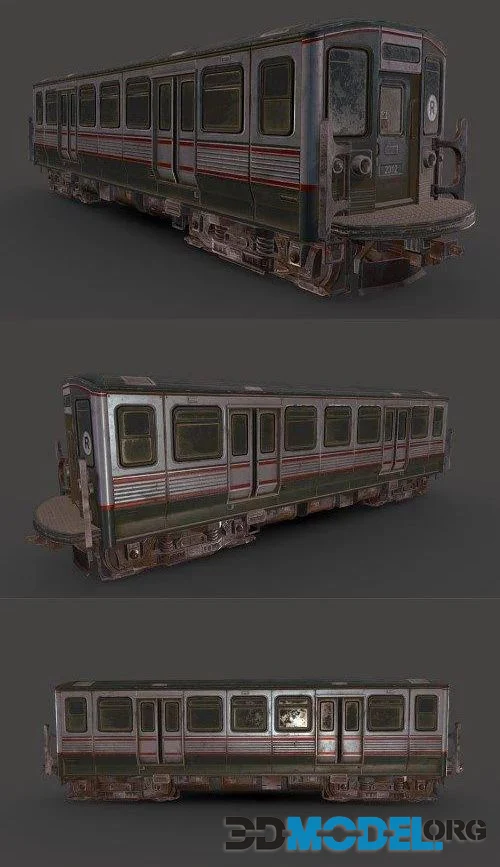 3D Model – Subway Train (PBR)