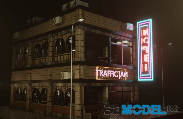 3D Model – Hotel building
