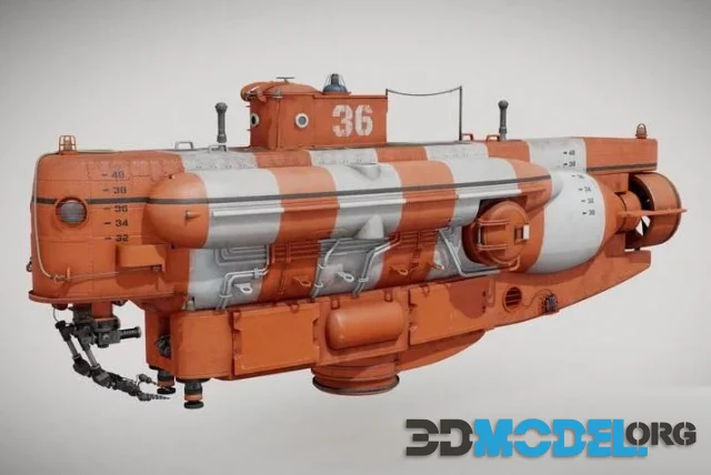 3D Model – Mini Submarine