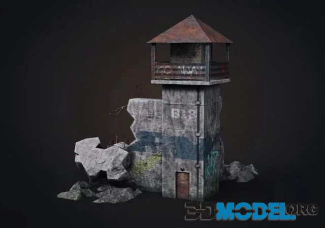 3D Model – Prison tower