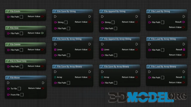 Unreal Engine asset – Operation File [ Read / Write ]