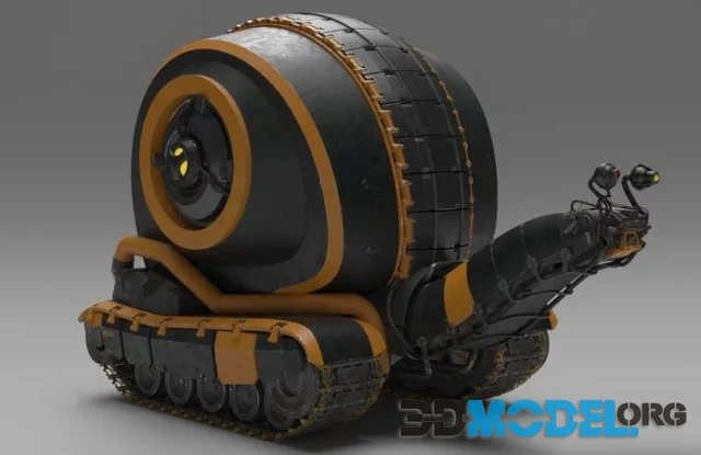 3D Model – Snail robot (PBR)