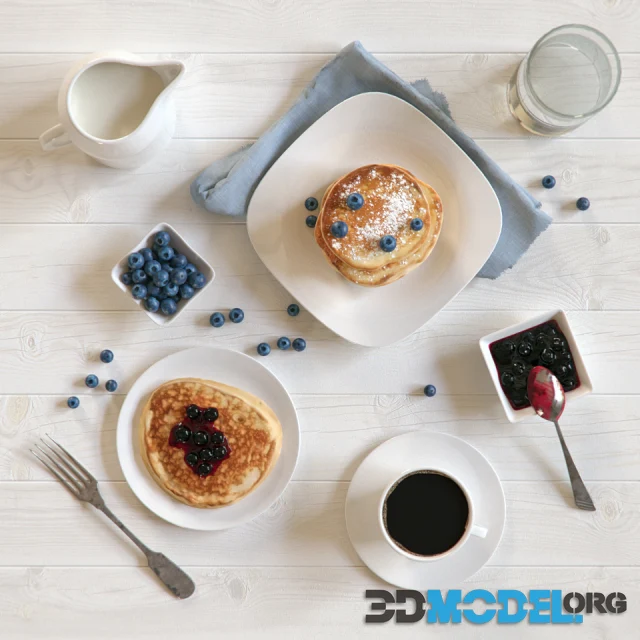 3D Model – Breakfast