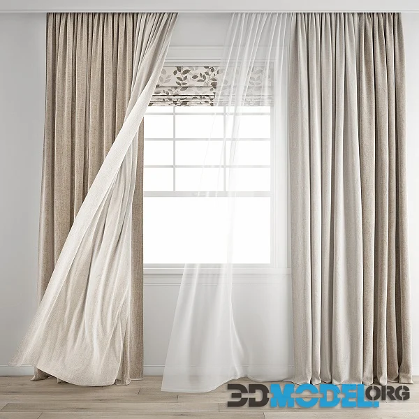 3D Model – Curtain 345