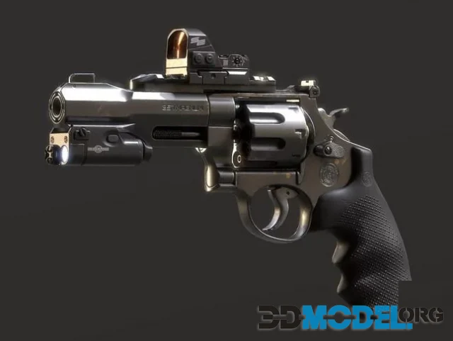 3D Model – Revolver (PBR)