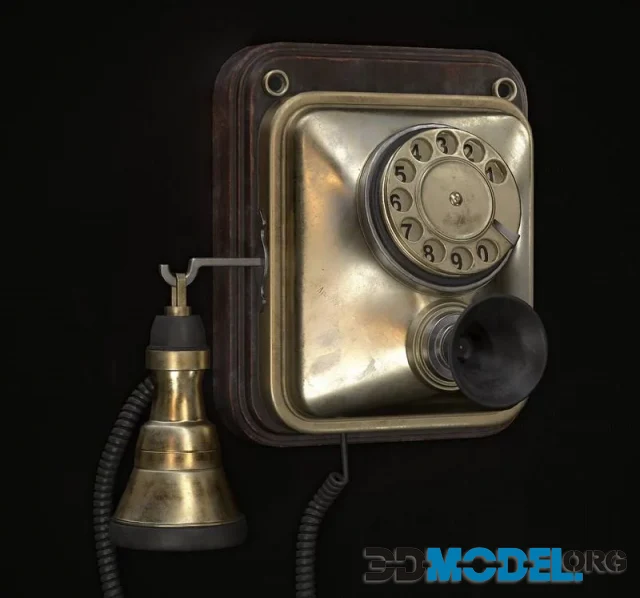 3D Model – Telephone (PBR)