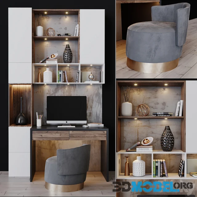 3D Model – Workplace 9