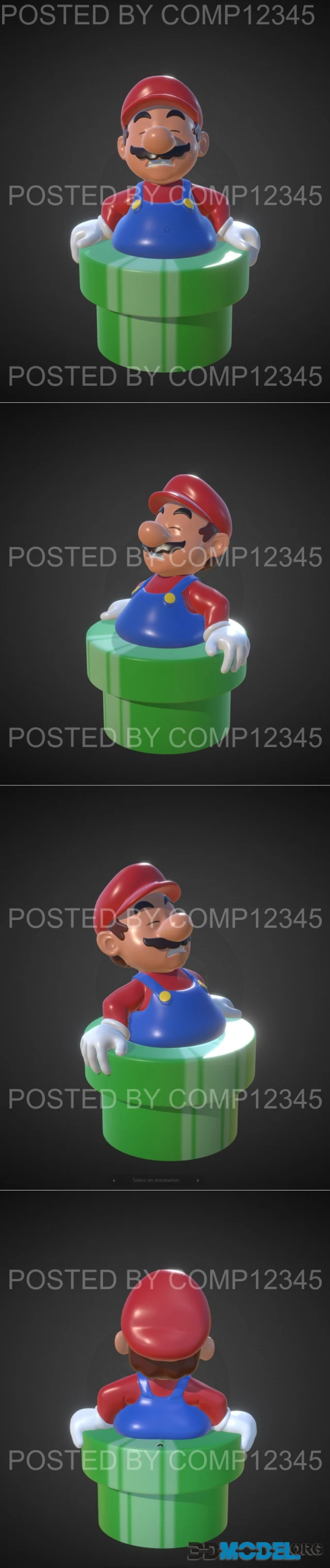 3D Model – Fat Mario – Printable