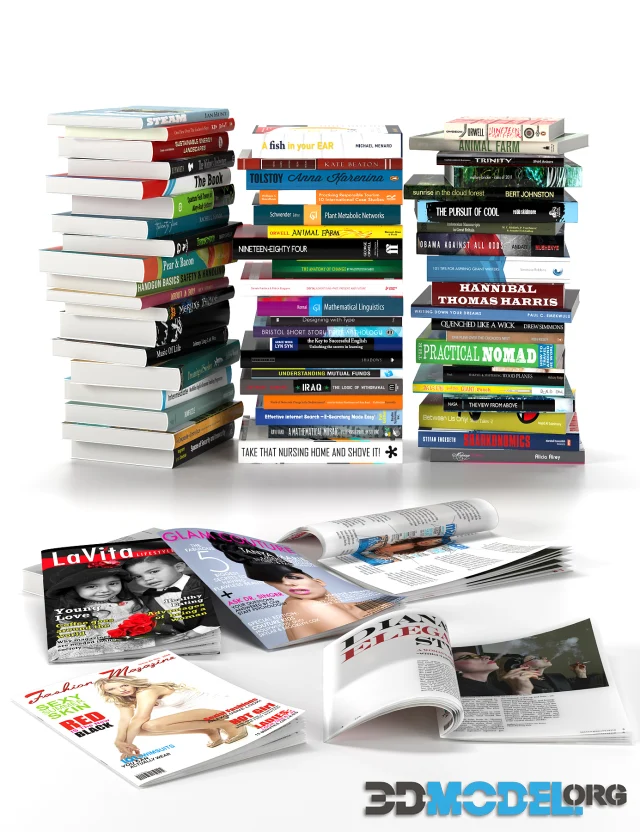 3D Model – BOOKS VOL 3