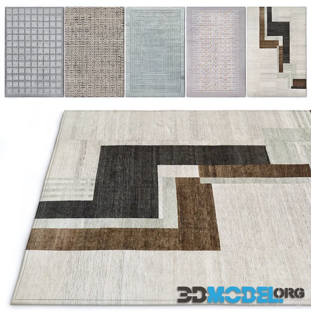 3D Model – Geometric Rugs №3