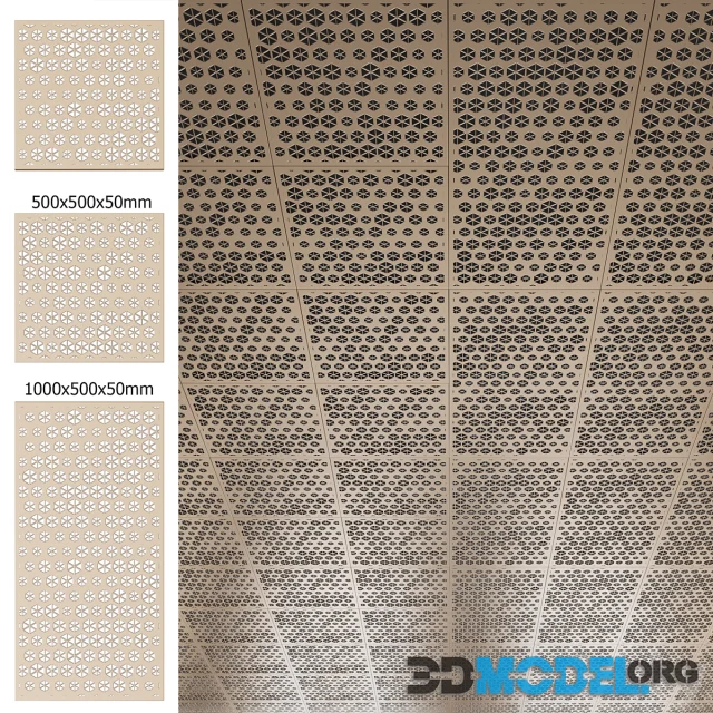 3D Model – Metal panels
