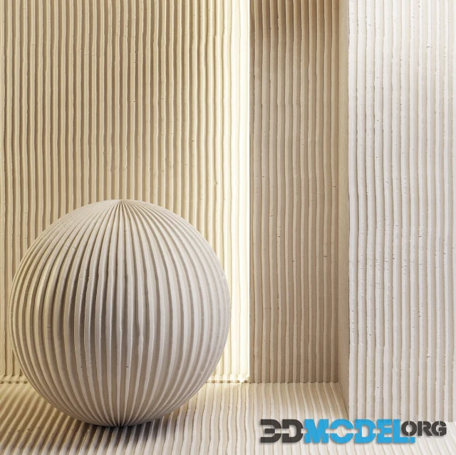 3D Model – Plaster stripes