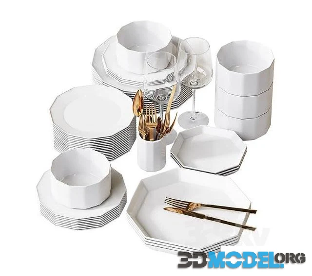 3D Model – Plates set