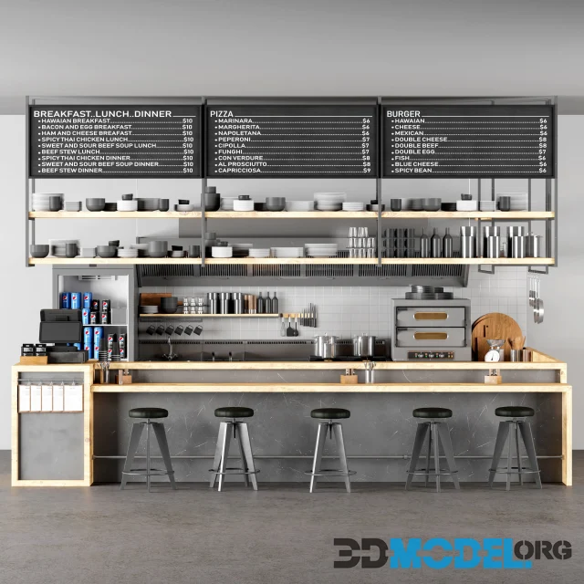 3D Model – Restaurant 01