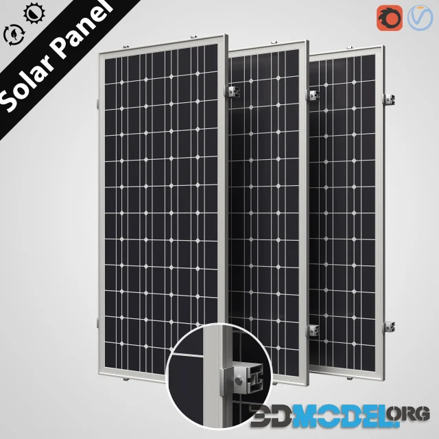 3D Model – Solar panel