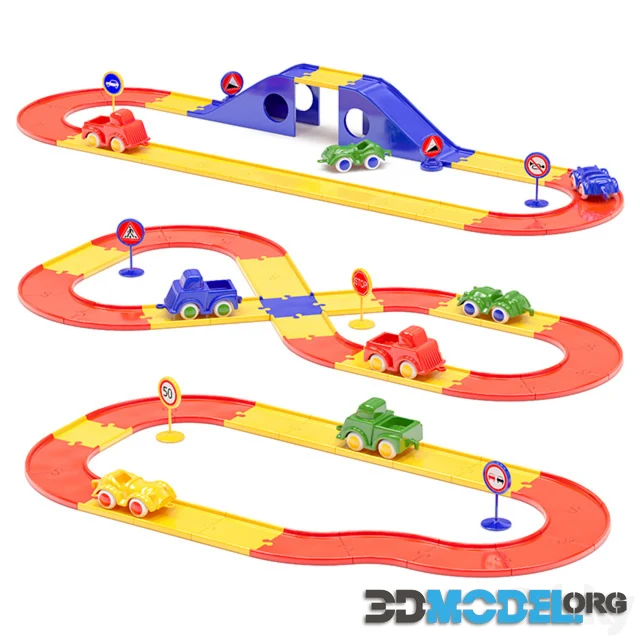 3D Model – Toy road