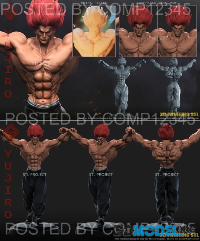 3D Model – Yujiro – Printable