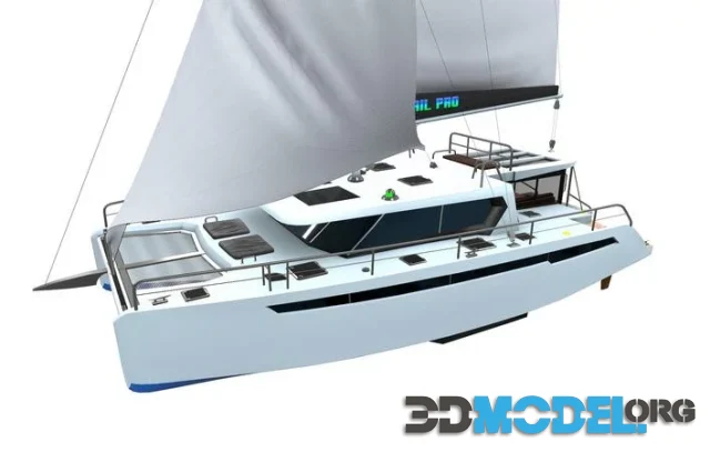 3D Model – Catamaran (PBR)