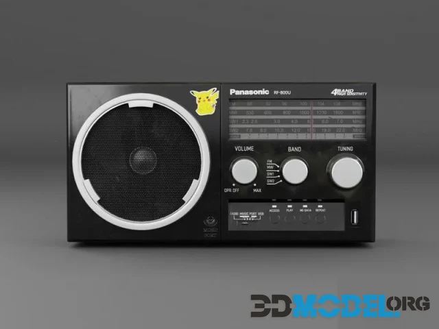 3D Model – FM Radio (PBR)