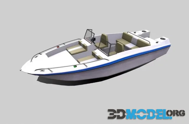 3D Model – Ski Boat (PBR)