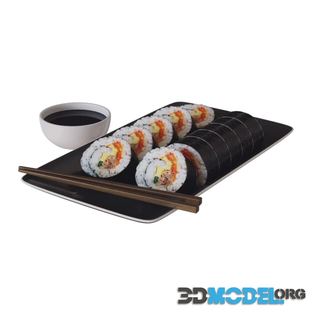 3D Model – Sushi 01