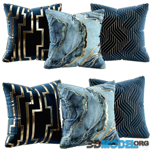 3D Model – Luxury pillows